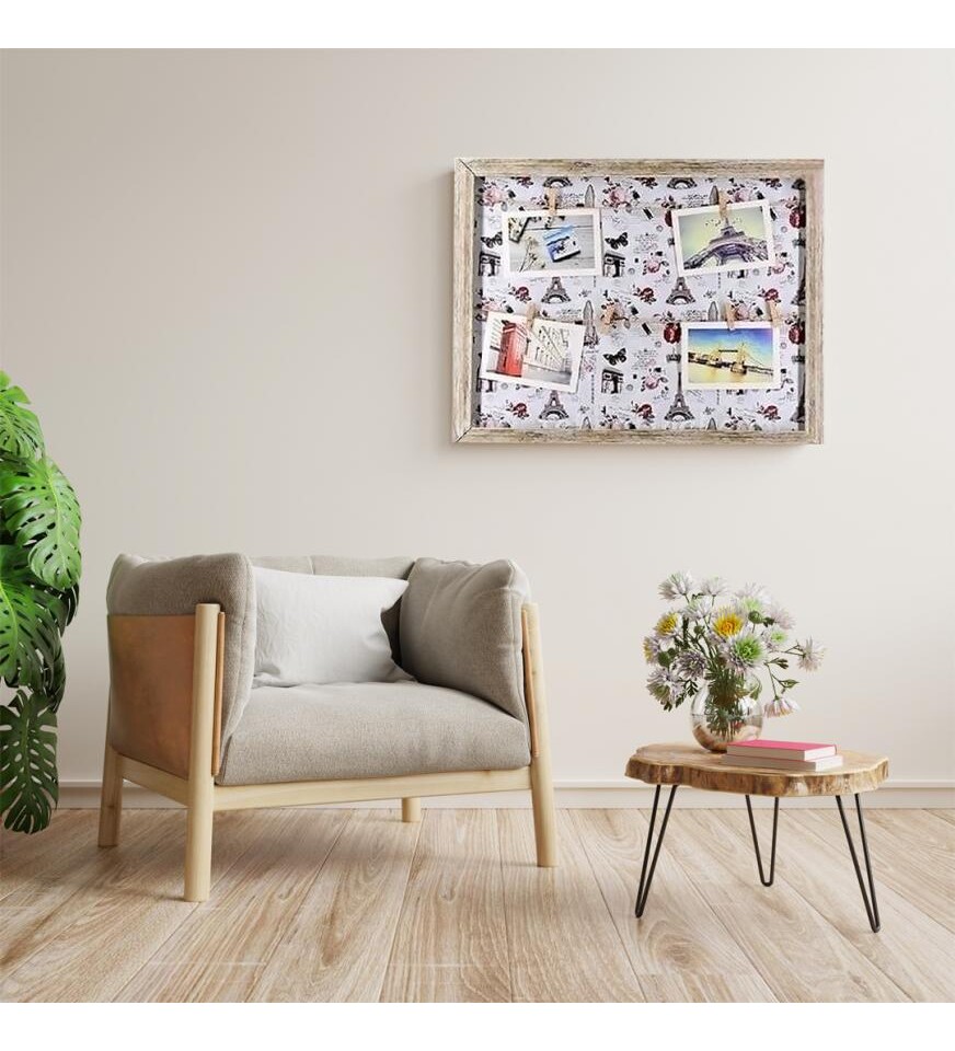 Ahşap Hasır Duvar Fotoğraf Çerçevesi 37x47 | Hediye Kesesi