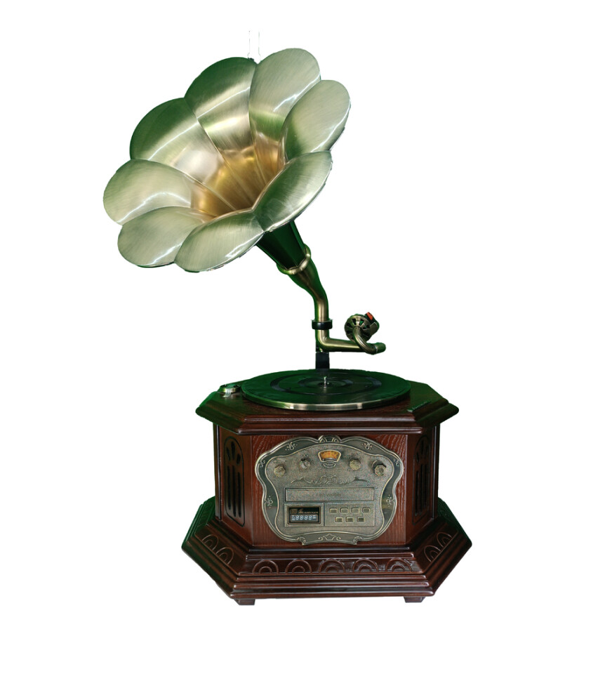 Crownnwell Gramofon Sekizgen Çok Fonksiyonlu HK2892 | Hediye Kesesi